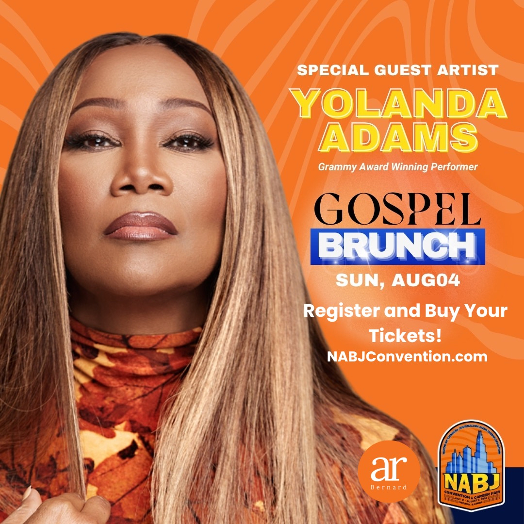 Yolanda Adams to Headline #NABJ24 Gospel Brunch in Chicago – NABJ
